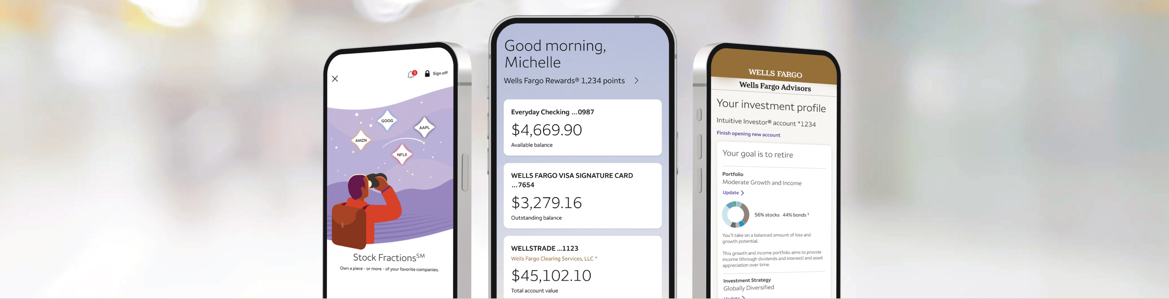 There are two easy ways you can invest in our app | Wells Fargo